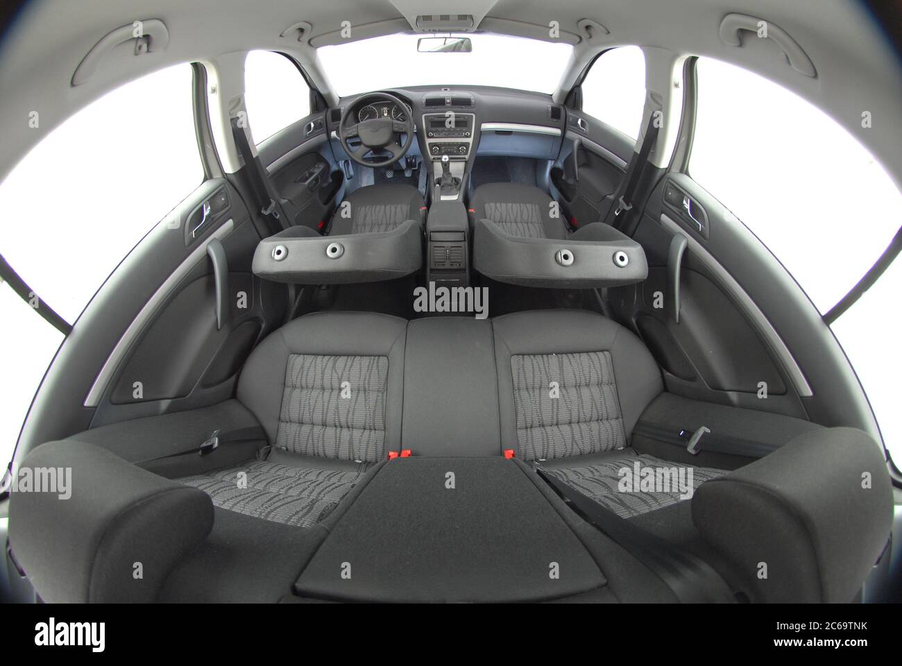 the inside of the car photographed with fish eye Stock Photo - Alamy