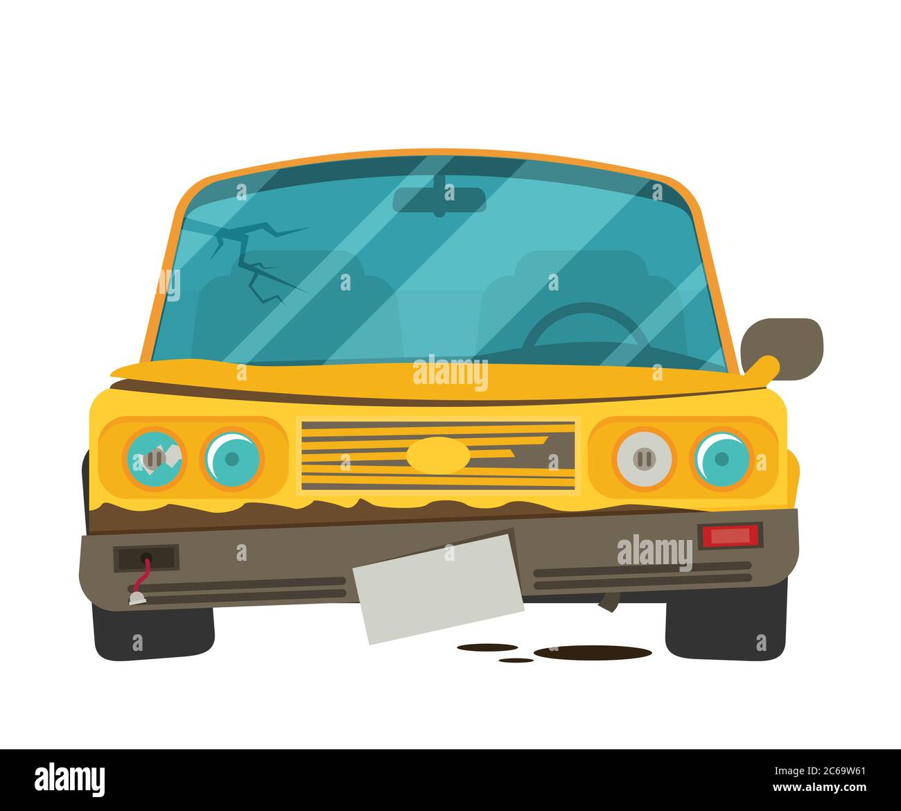 Car crumple Stock Vector Images - Alamy