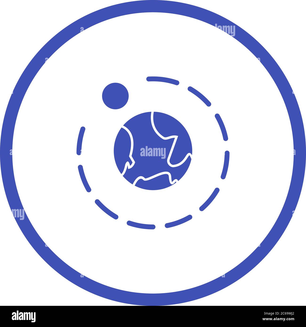 Unique Moons Orbiting Earth Vector Glyph Icon Stock Vector Image & Art ...