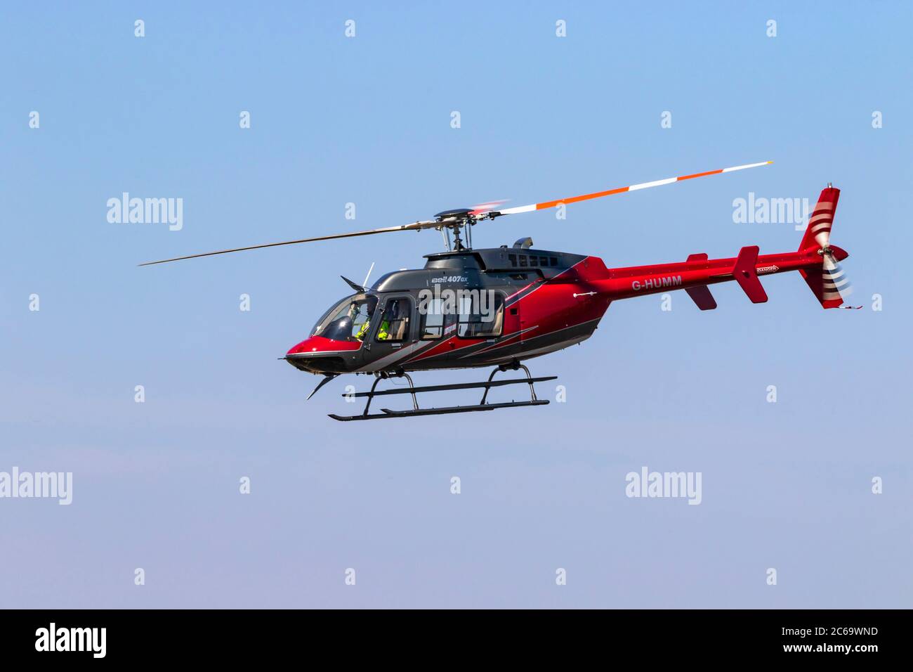 Bell 407 Jetranger G-HUMM Stock Photo - Alamy