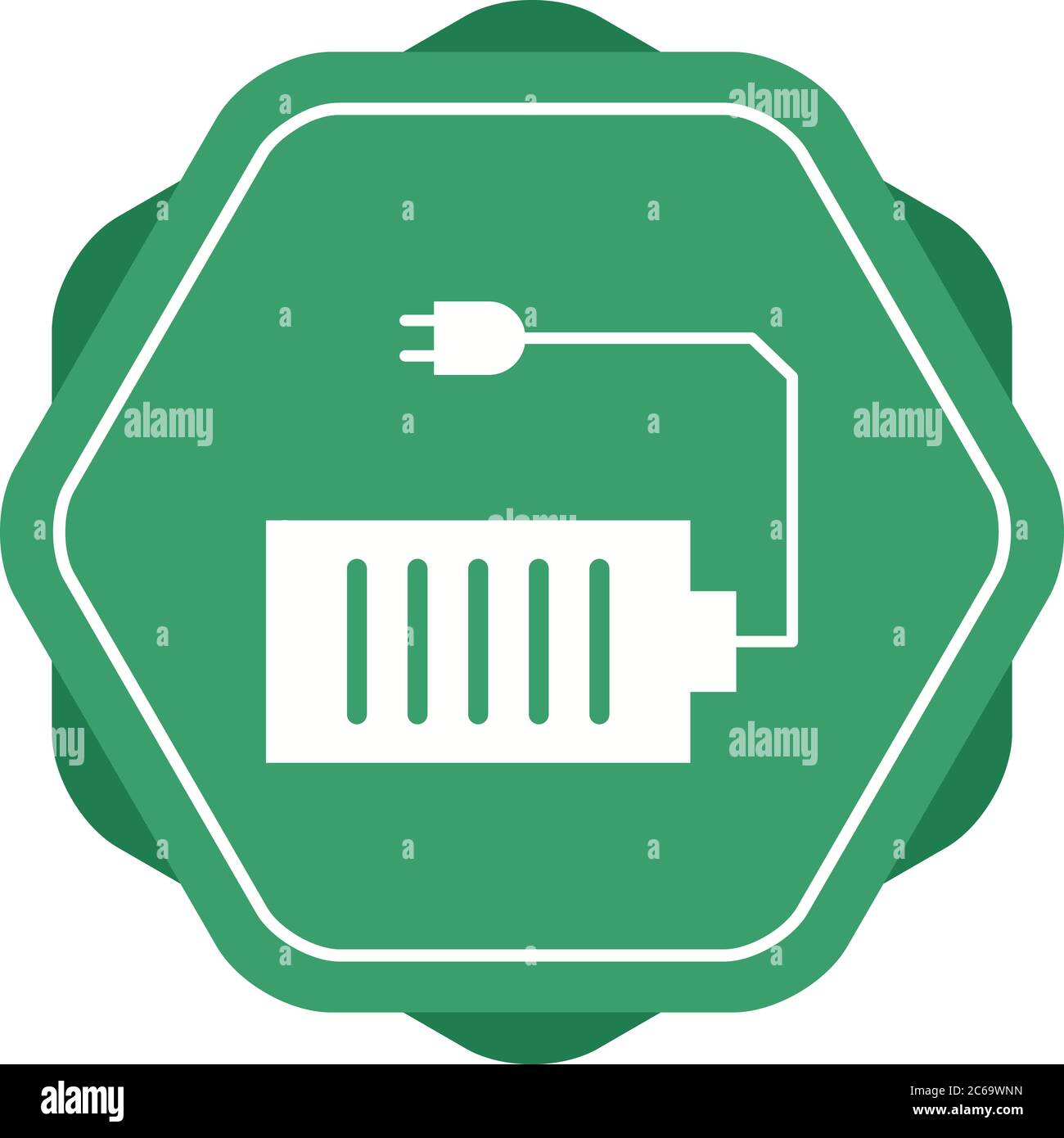 Unique Cell And Plug Vector Glyph Icon Stock Vector Image & Art - Alamy