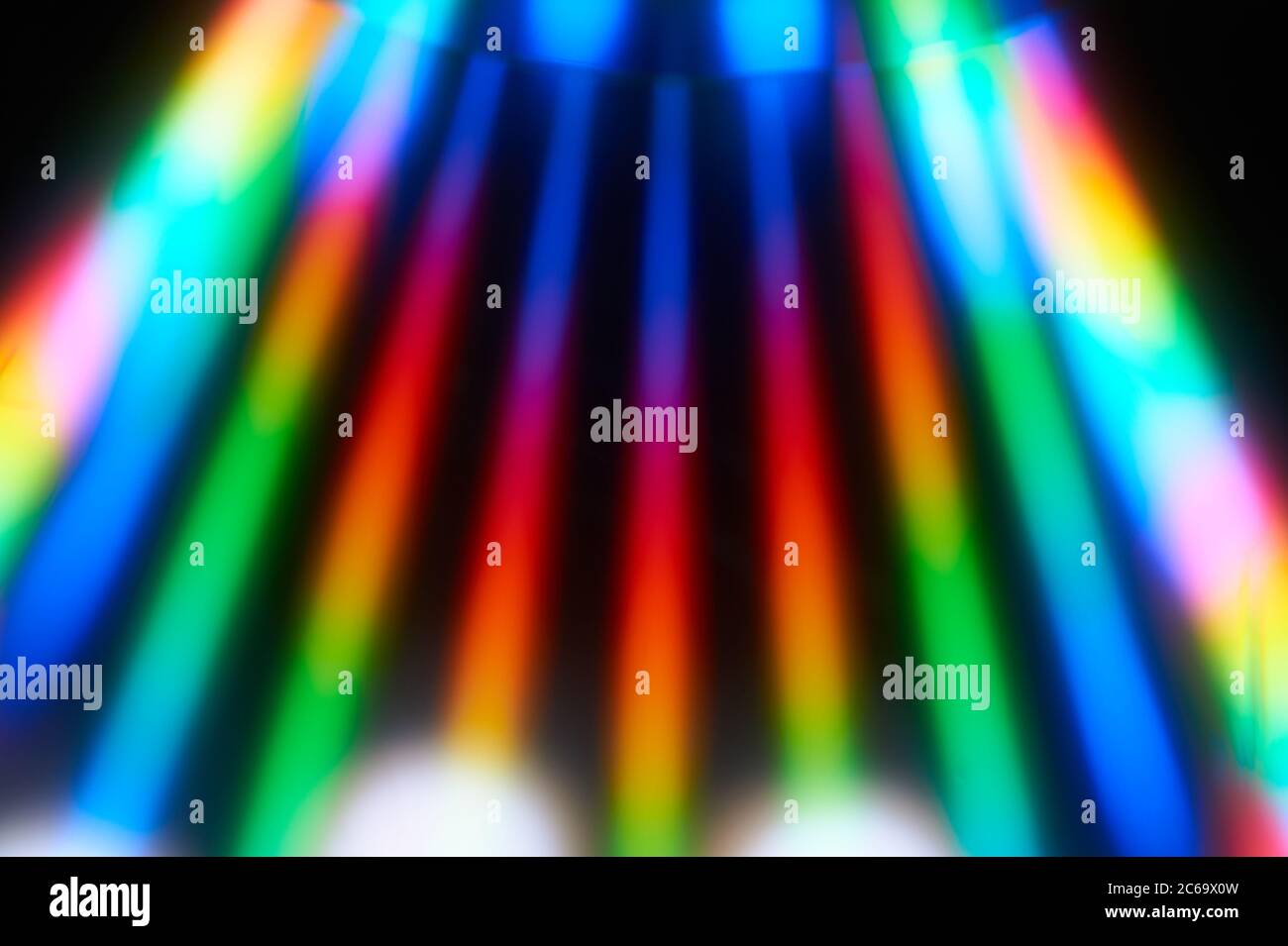 abstract rainbow colored lights recorded on a cd Stock Photo - Alamy
