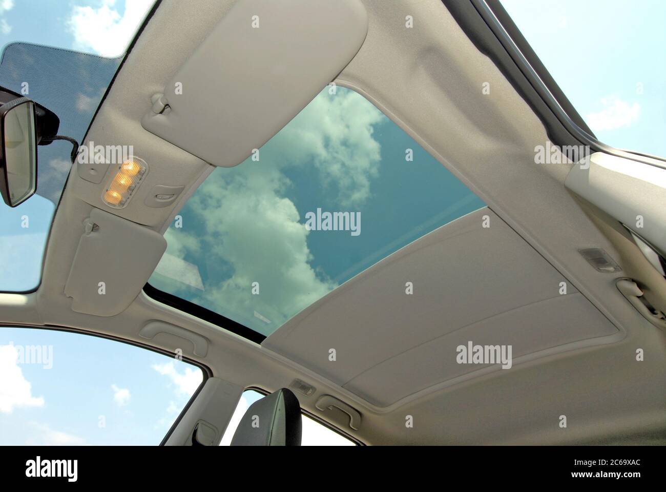 a window on the roof of a passenger car Stock Photo - Alamy