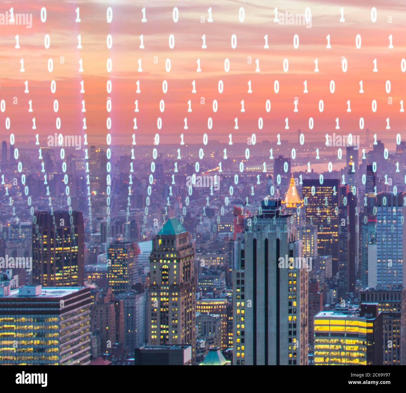 The concept of modern digital city and innovation Stock Photo - Alamy