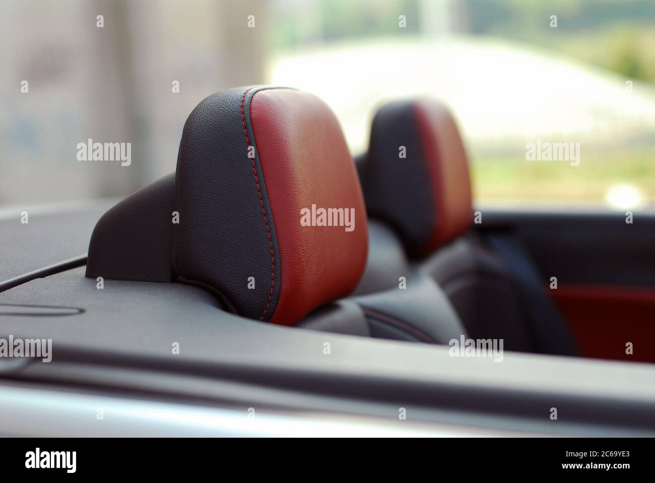 Red convertible convertible top down hi-res stock photography and ...