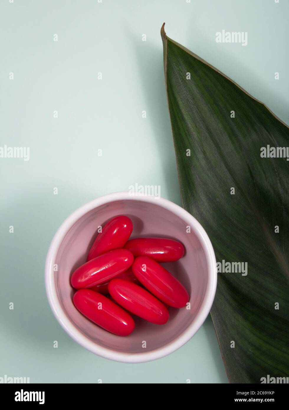 Color capsules out of cover. Color capsules with a simple background ...