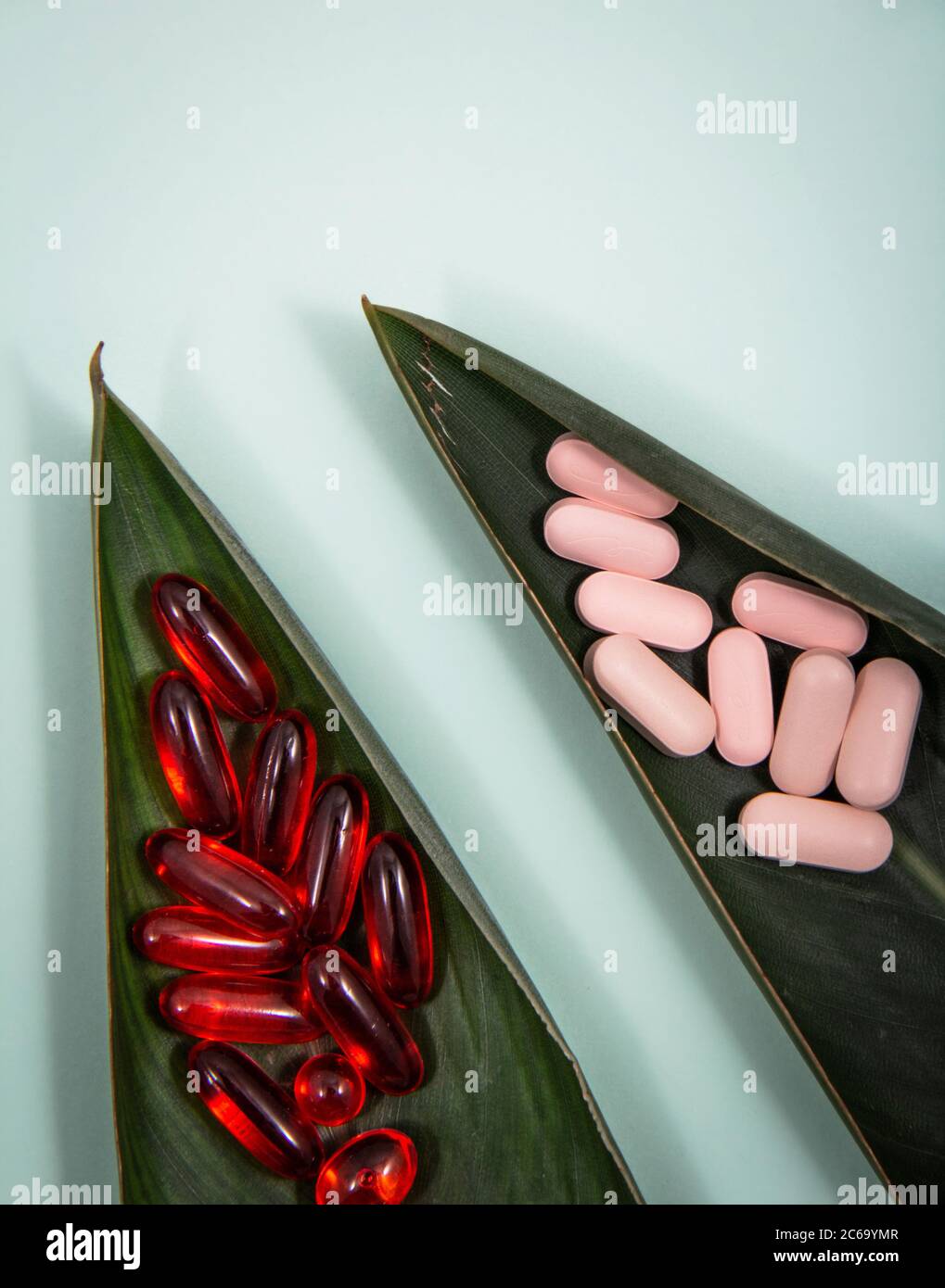 Color capsules out of cover. Color capsules with a simple background ...