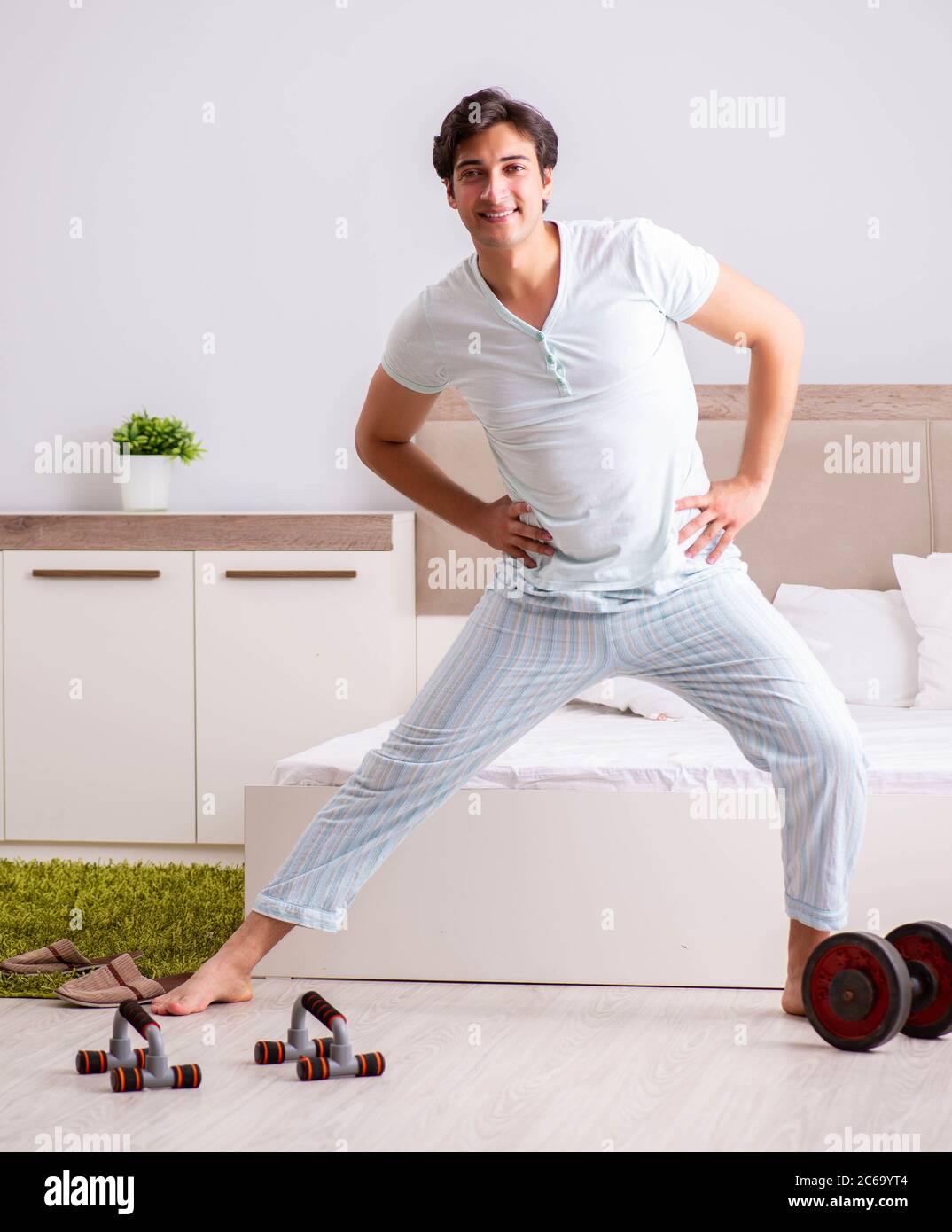 Dumbbell in bed hi-res stock photography and images - Alamy