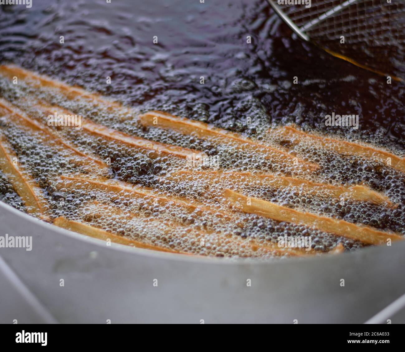 Deep Fried Golden Churros Stock Photo - Alamy