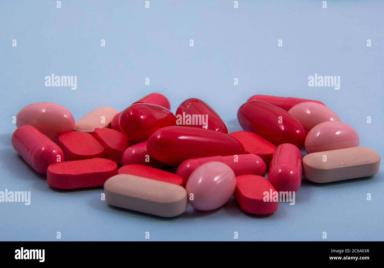 Color capsules out of cover. Color capsules with a simple background ...