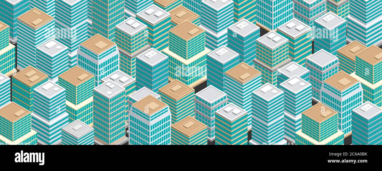 Vector isometric city Stock Vector Image & Art - Alamy