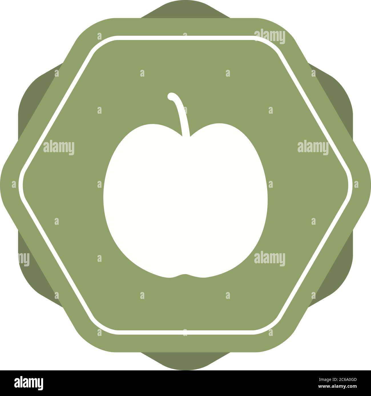 Unique Apple Vector Glyph Icon Stock Vector Image & Art - Alamy