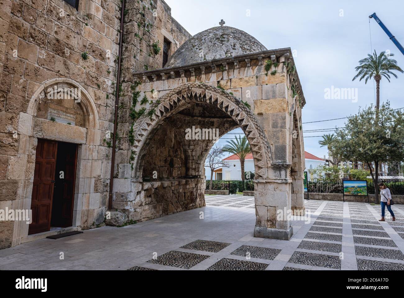 Entrance to church in monastery of Saint John Marcus of Lebanese ...