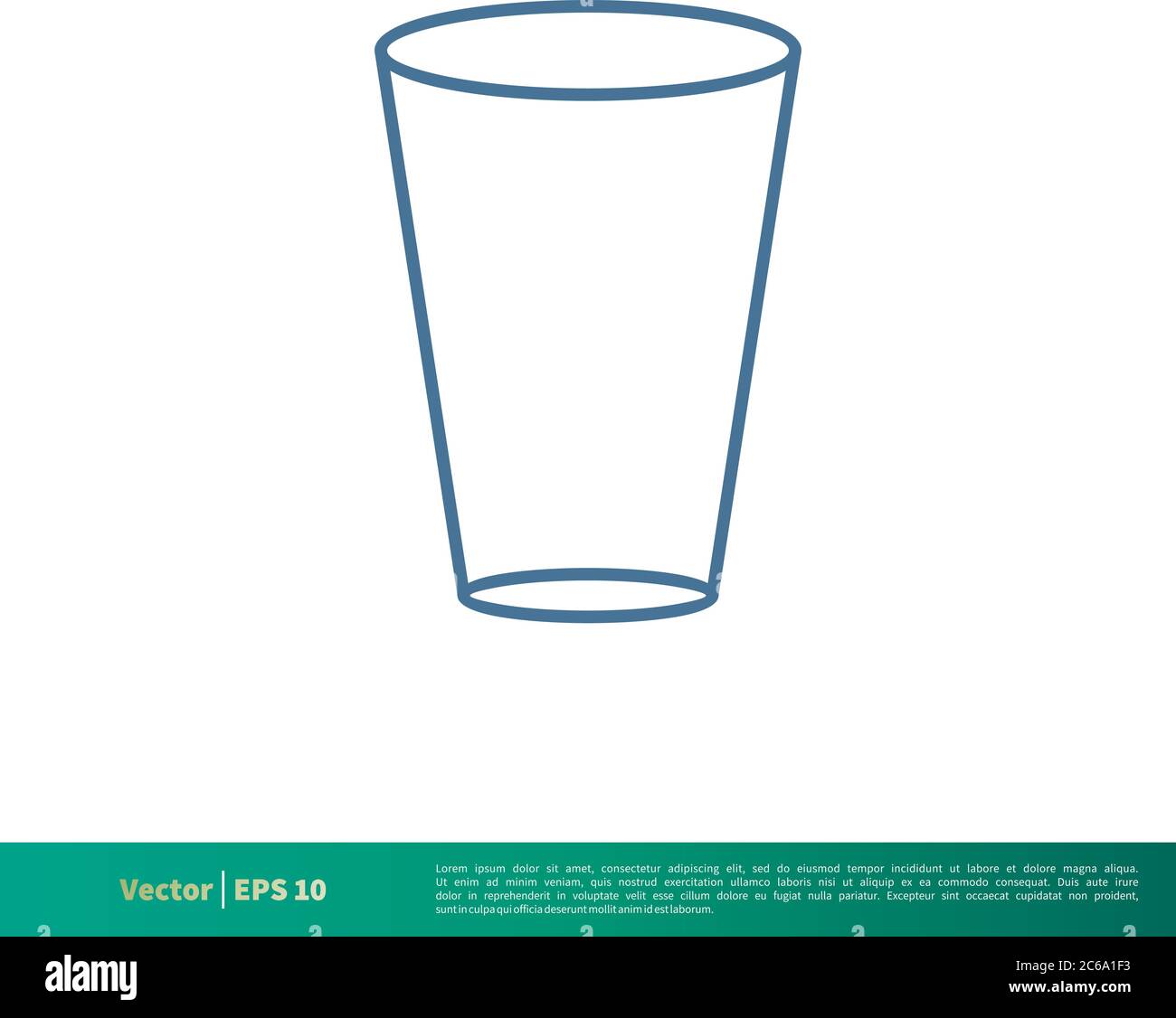 Glass Icon Vector Logo Template Illustration Design. Editable Vector ...