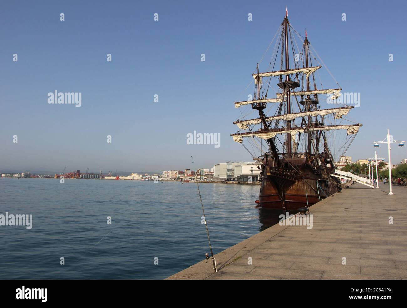 Replica of the Victoria ship a carrack and the first ship to ...