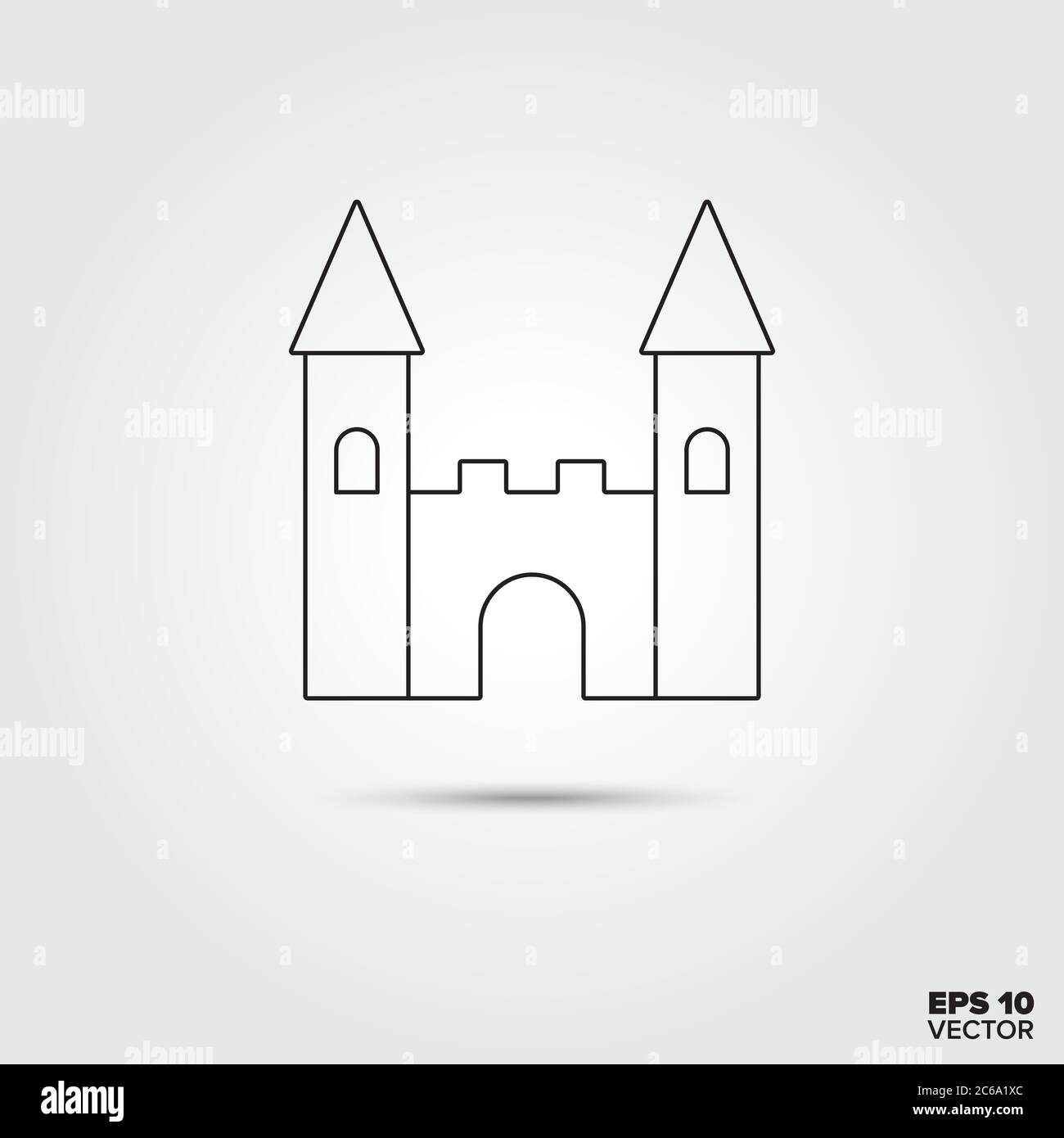 Simple Castle Outline