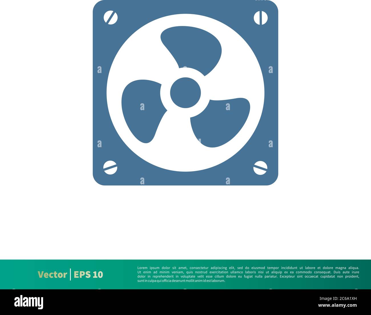 Fan Icon Vector Logo Template Illustration Design. Editable Vector EPS ...