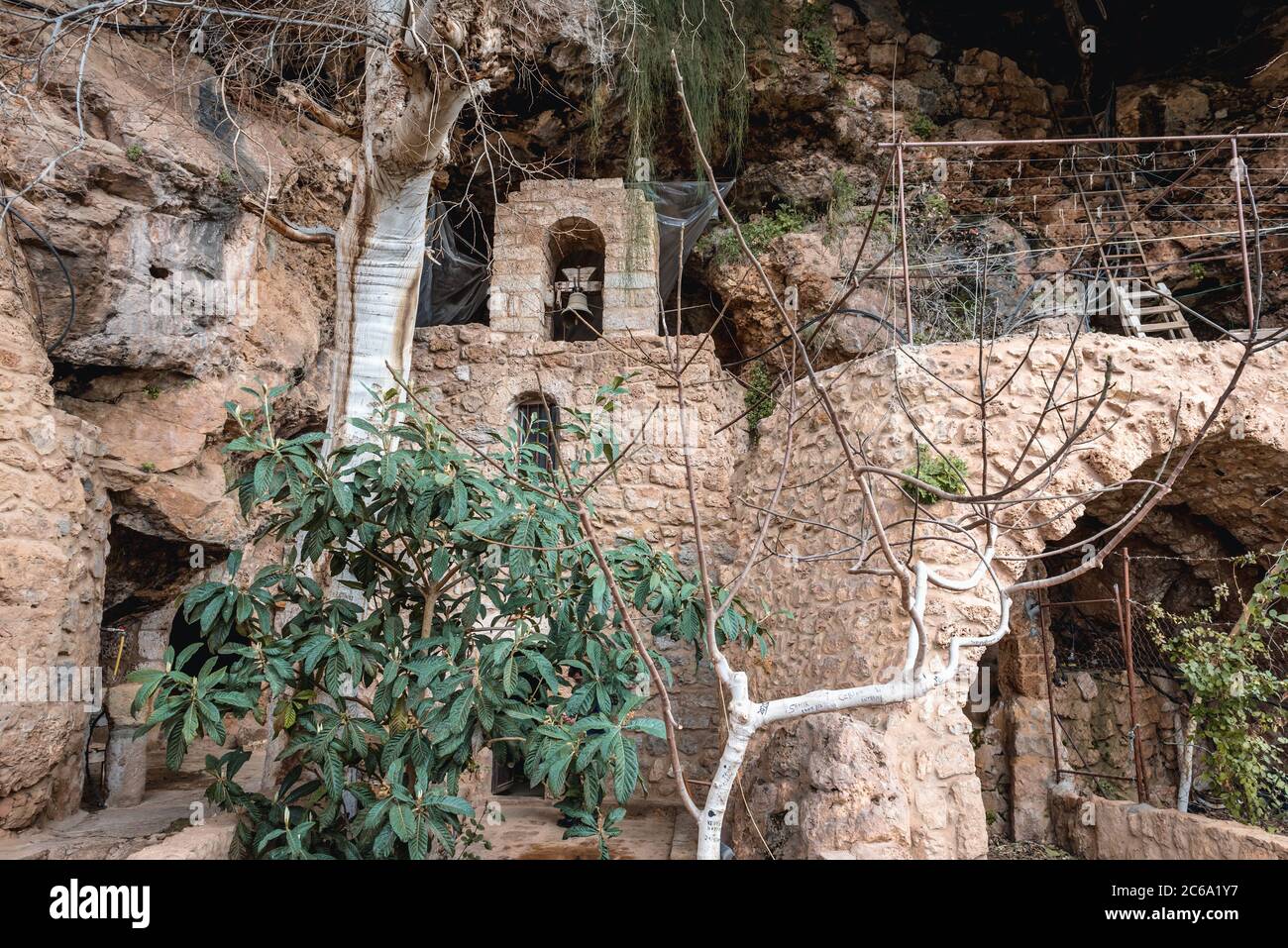 Bell in Hermitage of Our Lady of Hawqa in Kadisha Valley also called ...