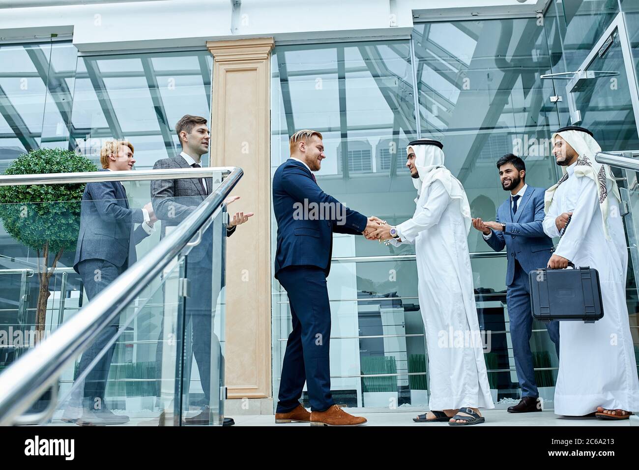 Successfully made deal between sheikh and caucasian businessman ...