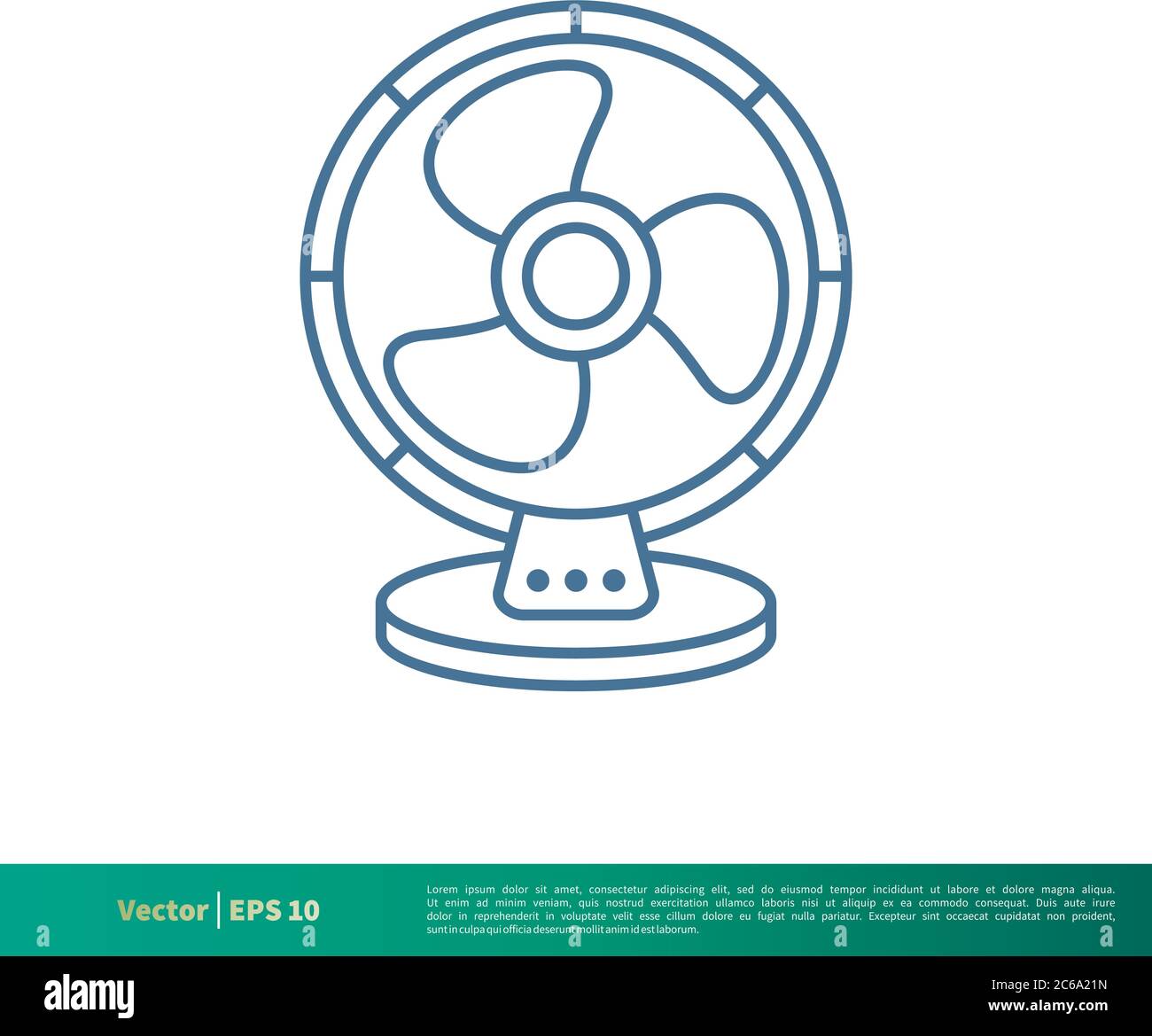 Fan Icon Vector Logo Template Illustration Design. Editable Vector EPS ...