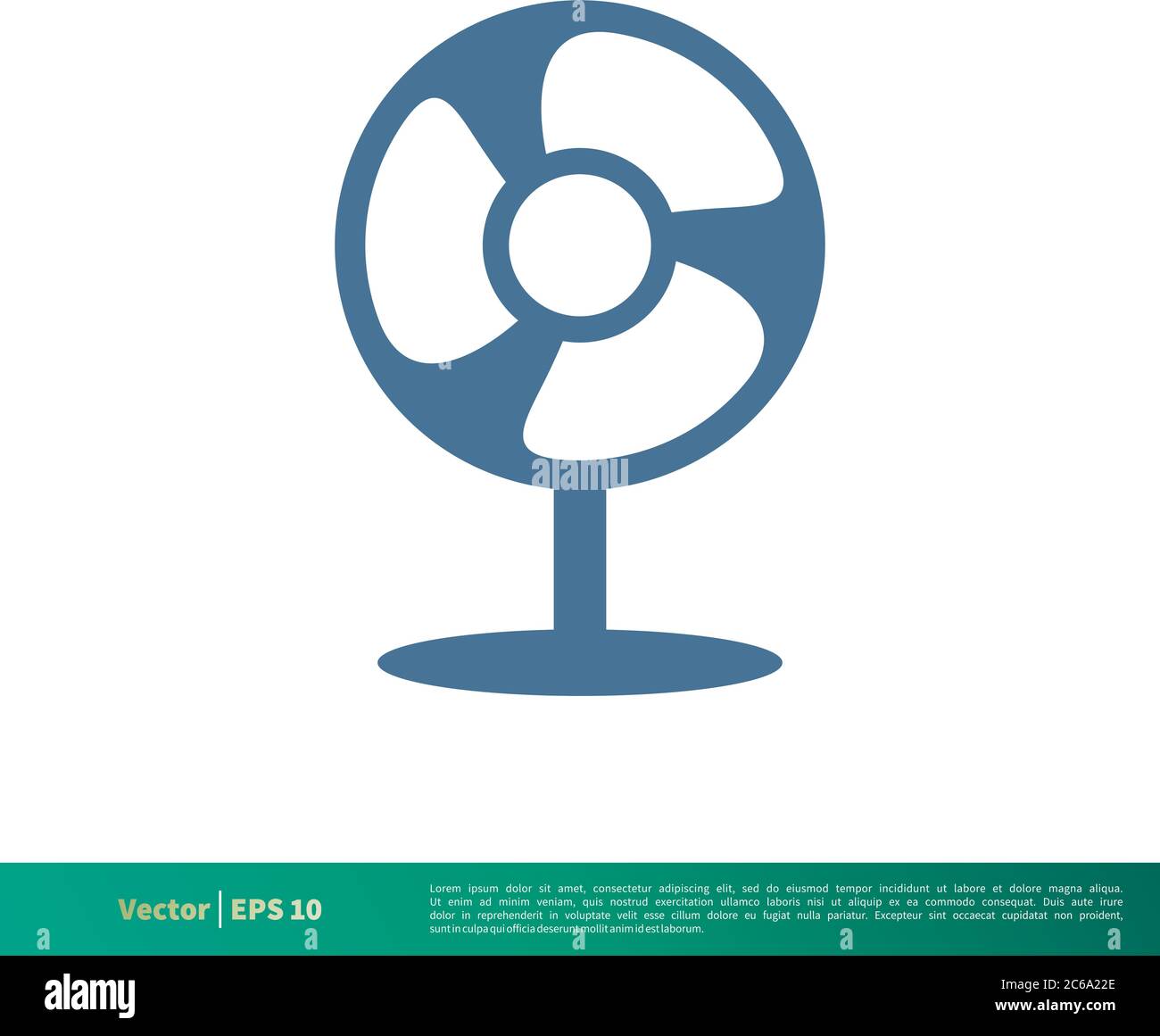 Fan Icon Vector Logo Template Illustration Design. Editable Vector EPS ...