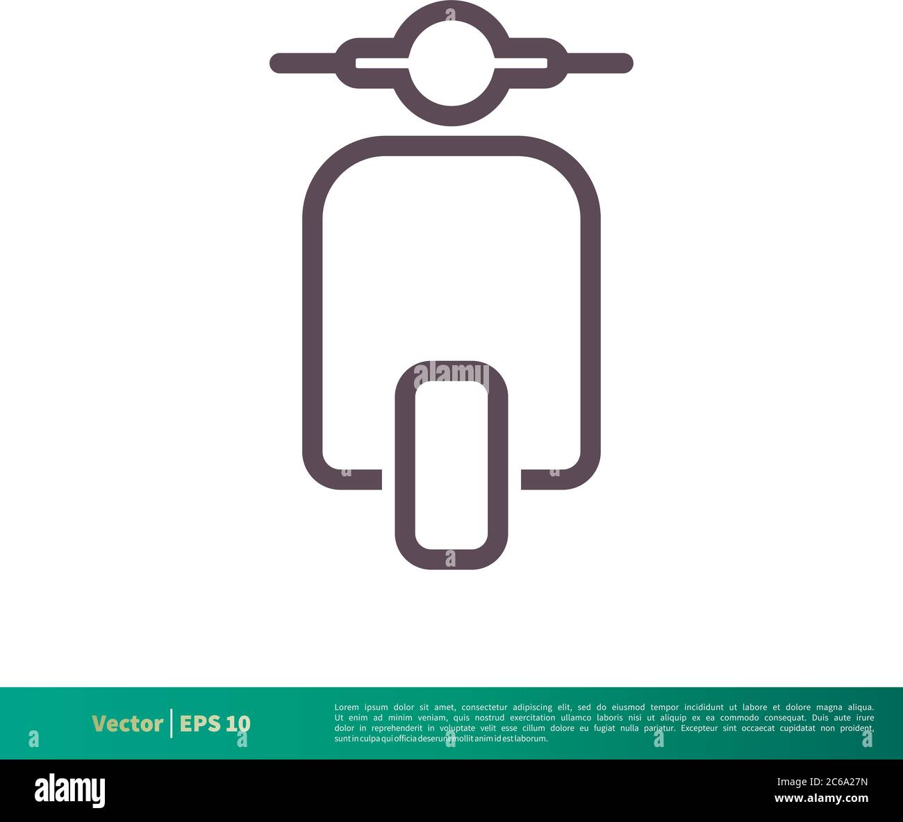 Scooter Icon Vector Logo Template Illustration Design. Editable Vector ...