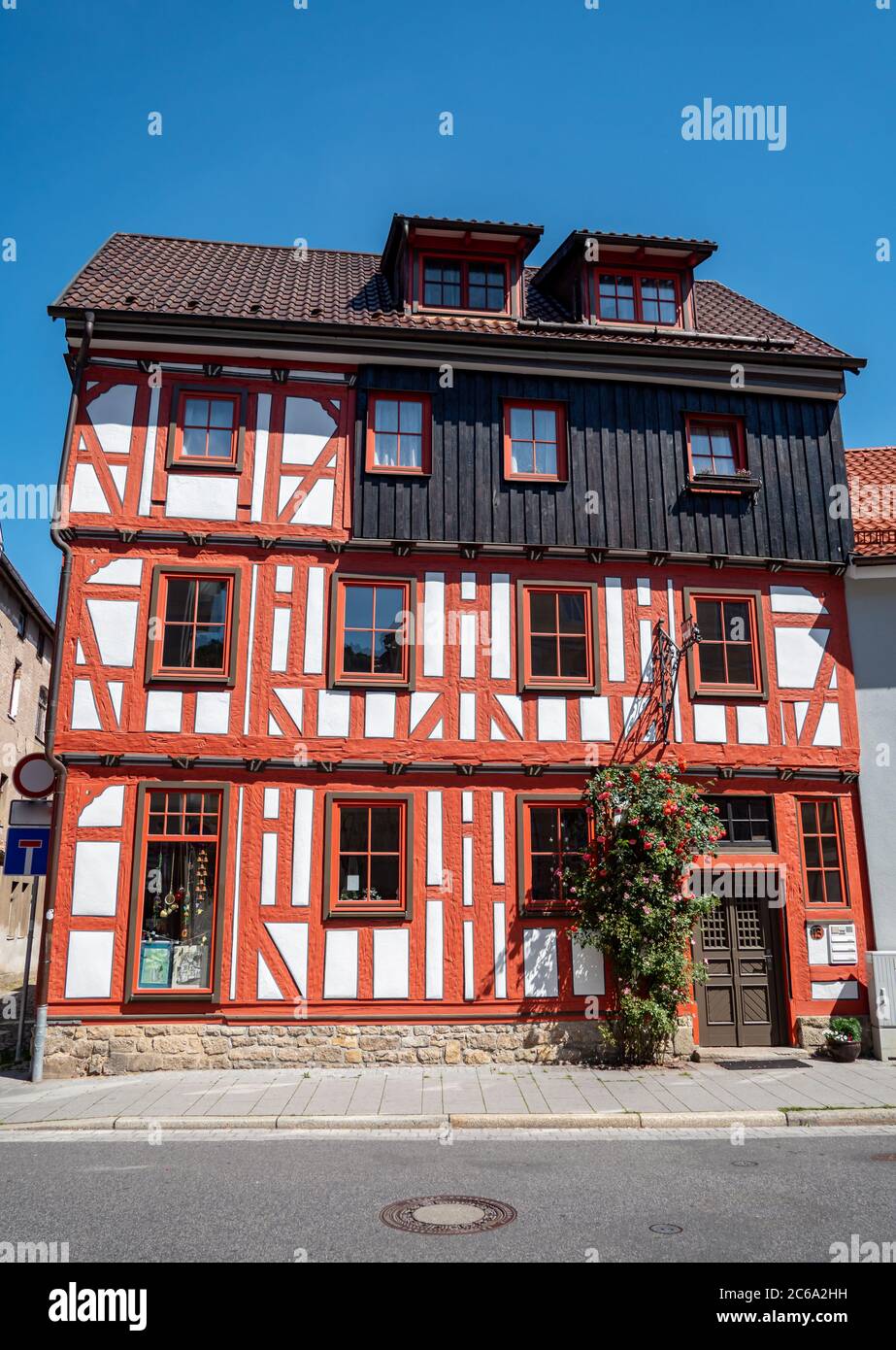 Wasungen town hall in Thuringia Stock Photo - Alamy