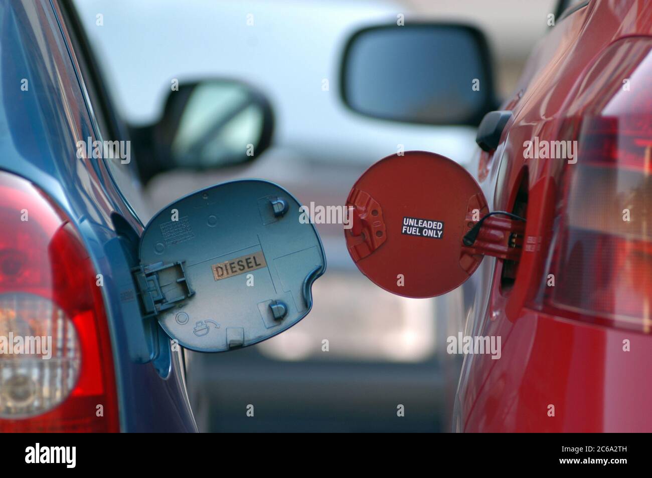 diesel versus gasoline Stock Photo - Alamy