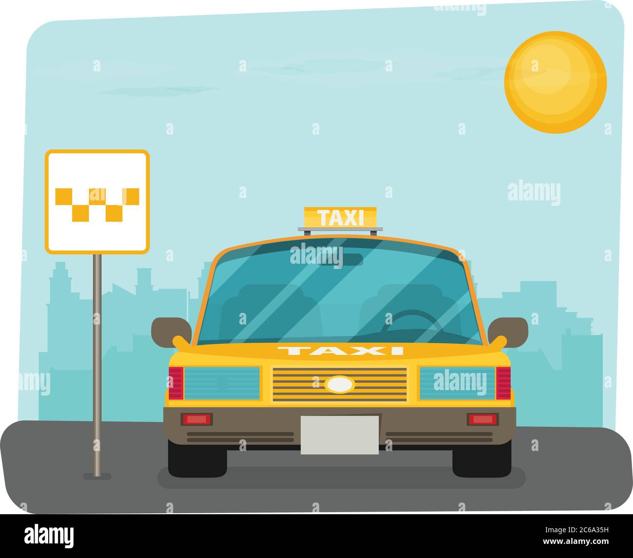 Taxi graphic design in flat style Stock Vector Image & Art - Alamy