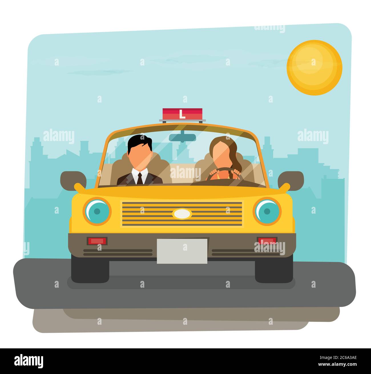 White female instructor Stock Vector Images - Alamy
