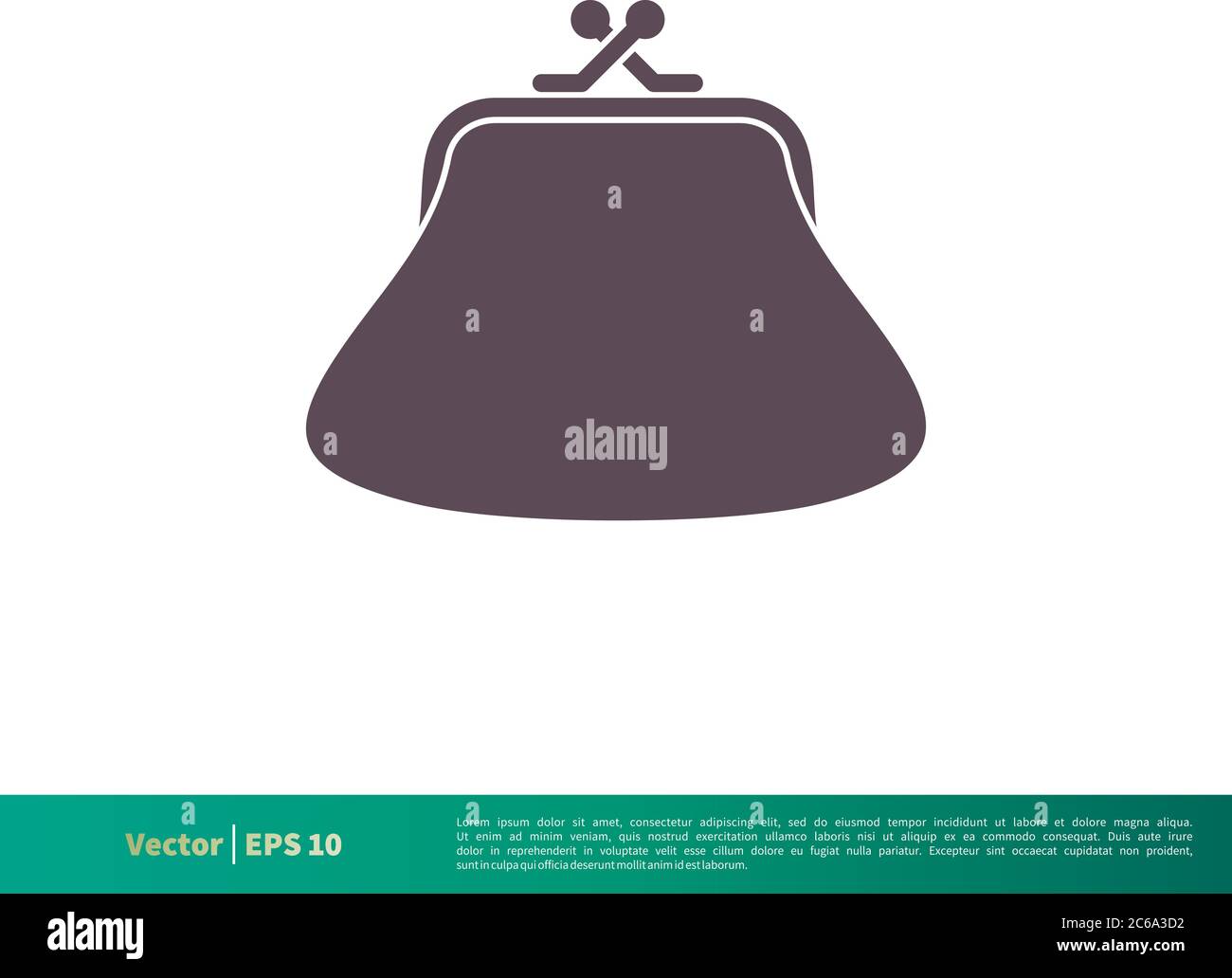 Women Bag Pursuit Icon Vector Logo Template Illustration Design ...