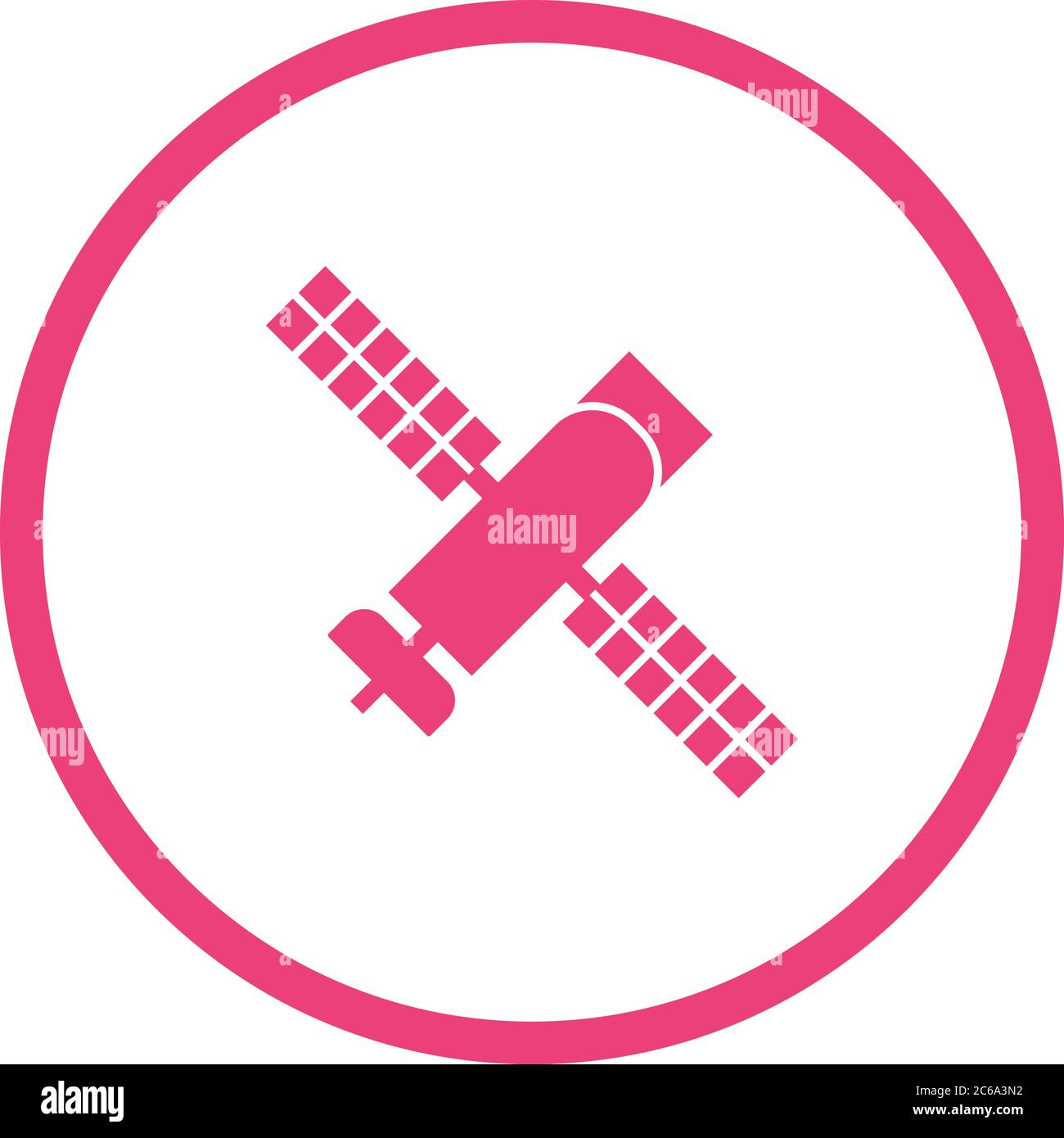 Unique Satellite Vector Glyph Icon Stock Vector Image & Art - Alamy
