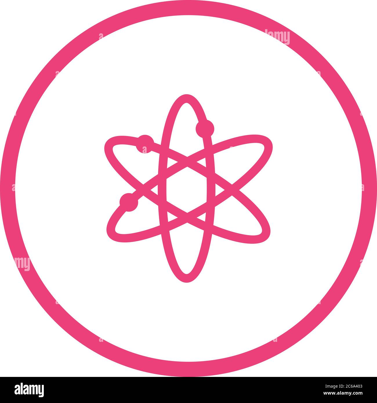 Unique Atomic Structure Vector Glyph Icon Stock Vector Image & Art - Alamy