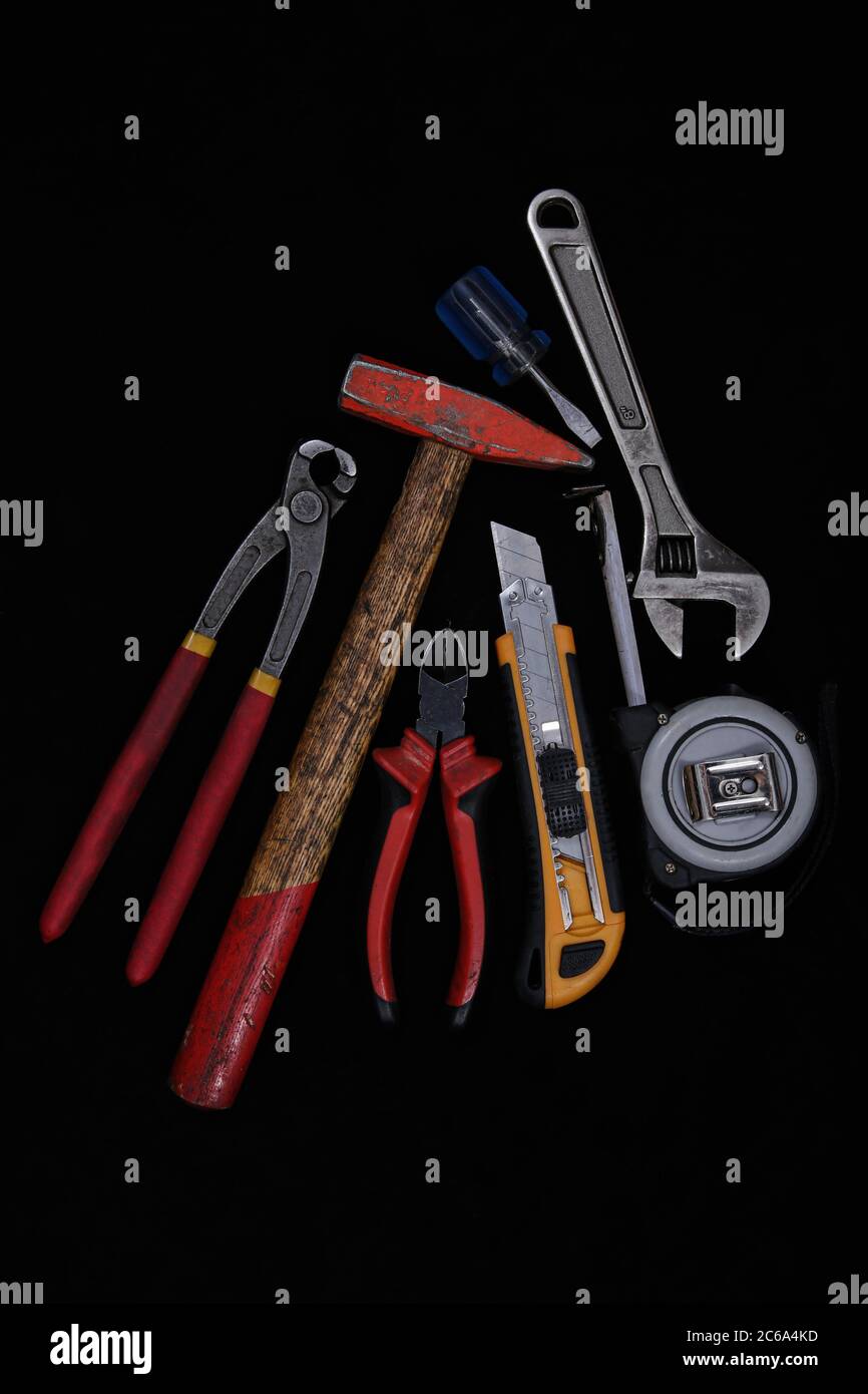 Industrial tools such as French wrenches and a variety of wrenches from ...