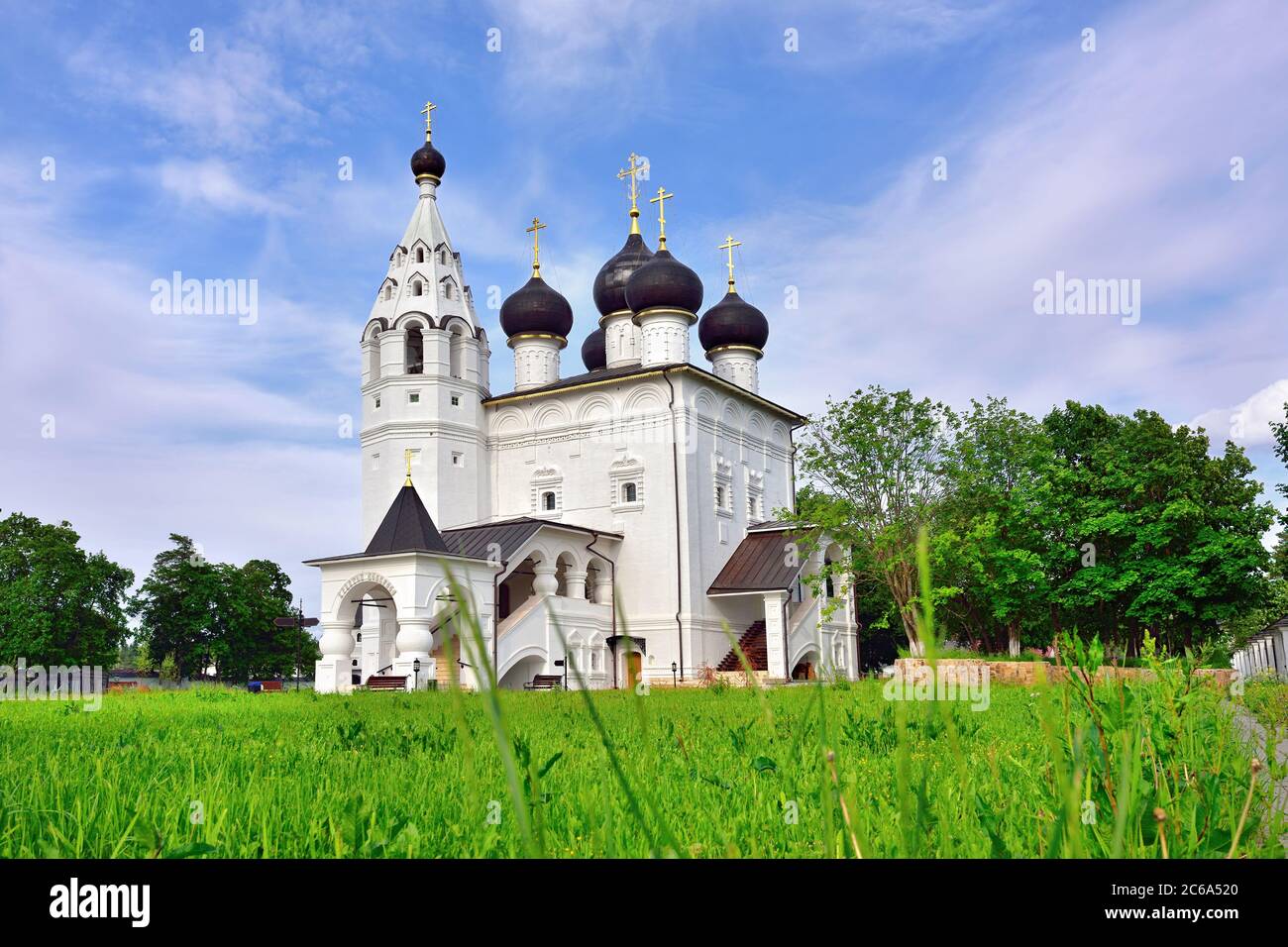 Russia, Moscow region, city of Vereya. Spassky orthodox Monastery ...