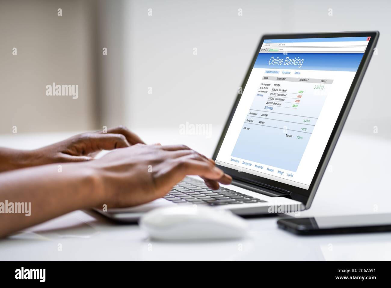 Black person banking hi-res stock photography and images - Alamy