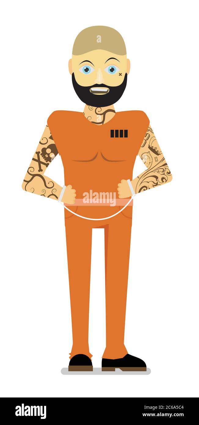 Male prisoner behind bars Cut Out Stock Images & Pictures - Alamy