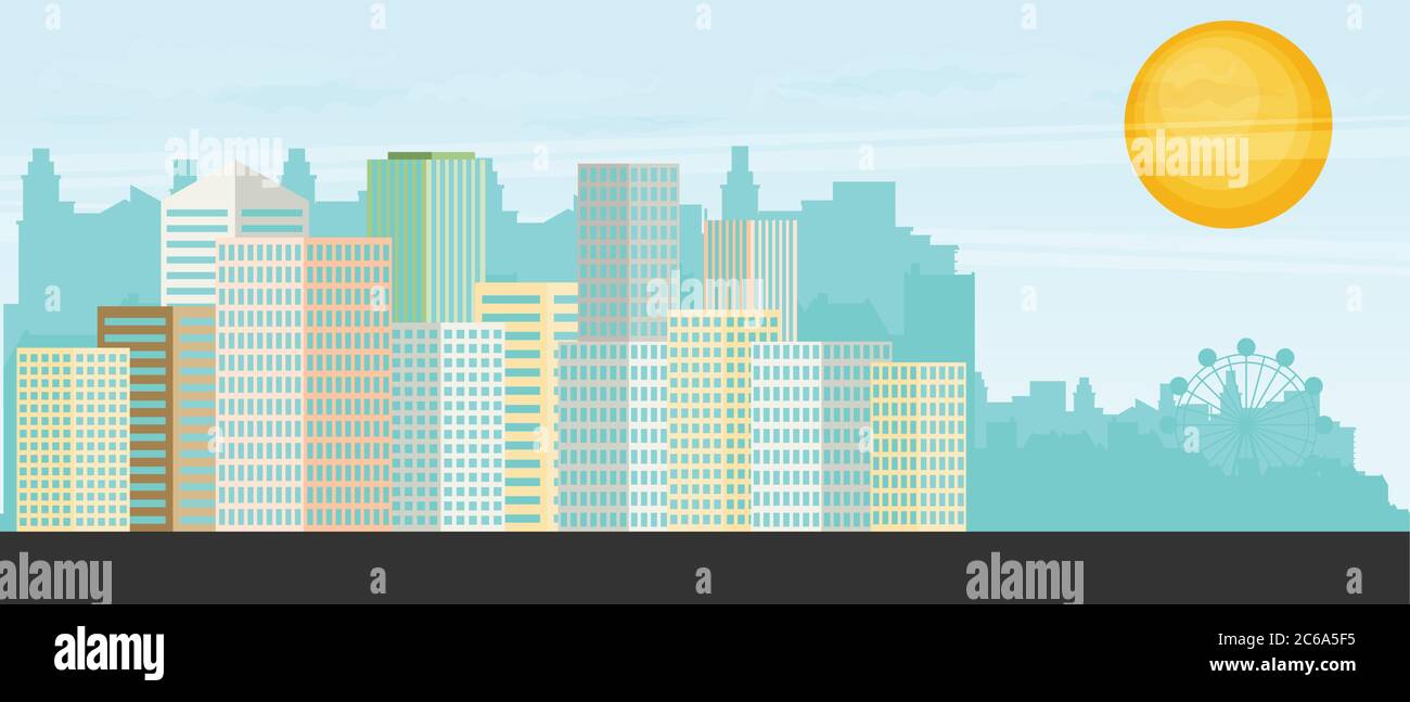 Urban landscape. Vector illustration Stock Vector Image & Art - Alamy