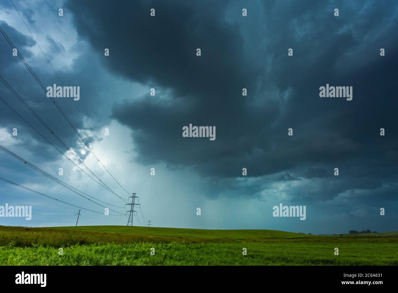 Supercell storm clouds with intense tropic rain Stock Photo - Alamy
