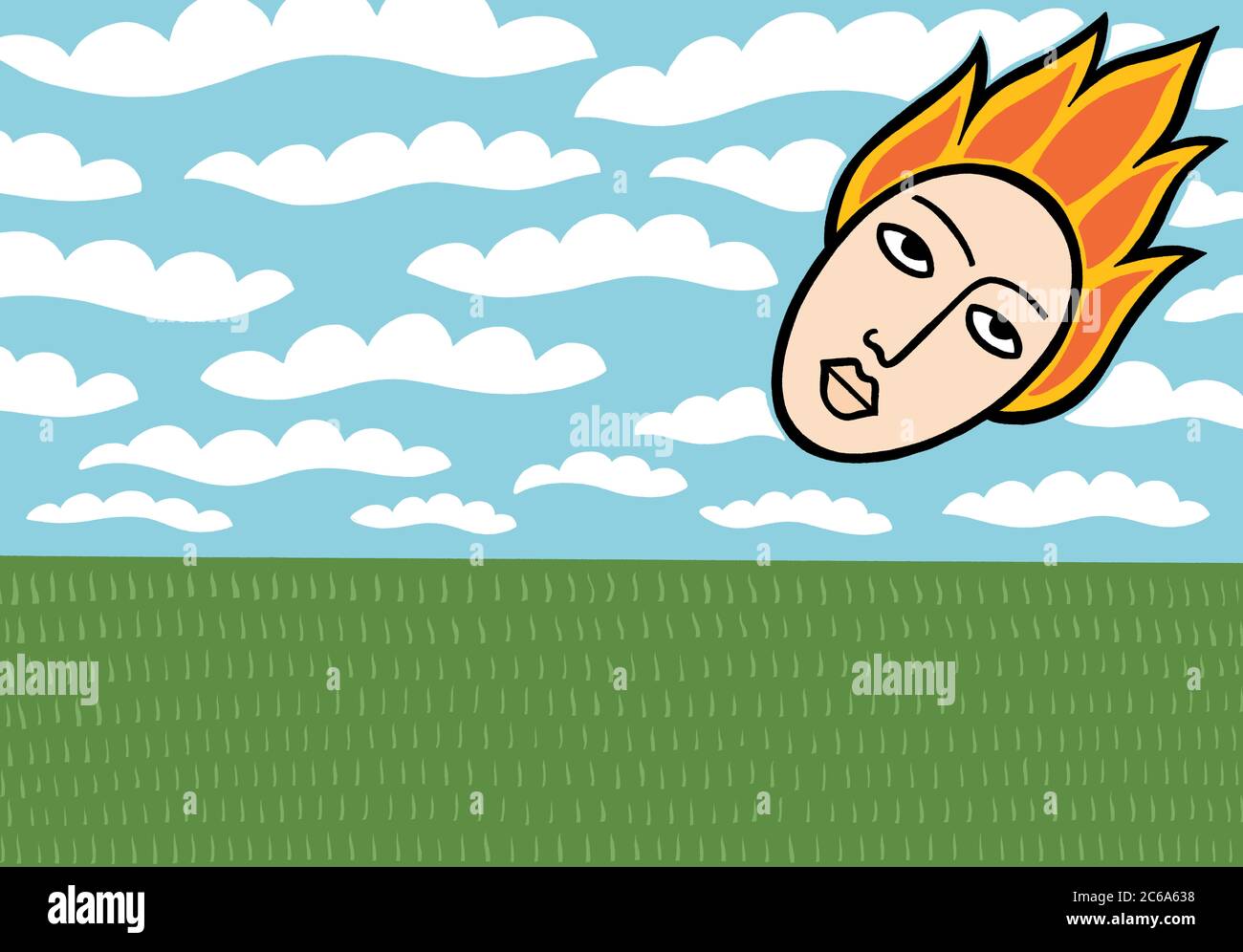 Heading back down to earth Stock Photo - Alamy