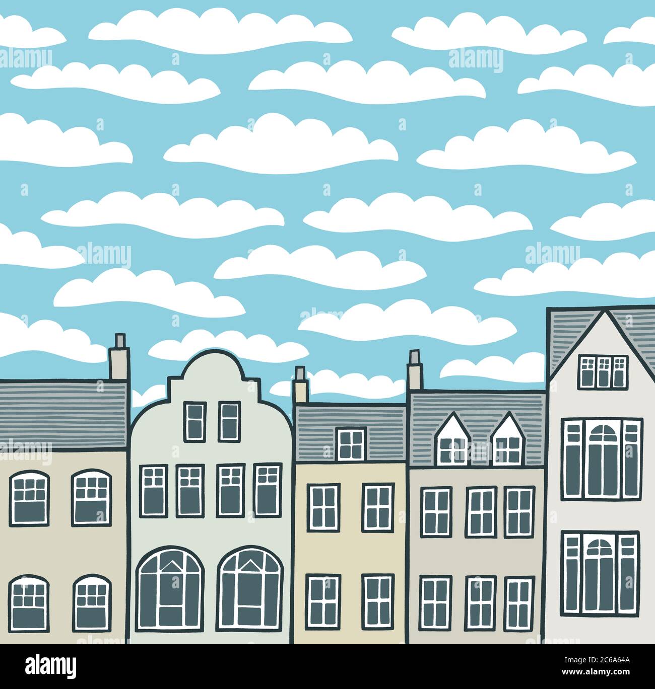 A view of my town Stock Photo - Alamy