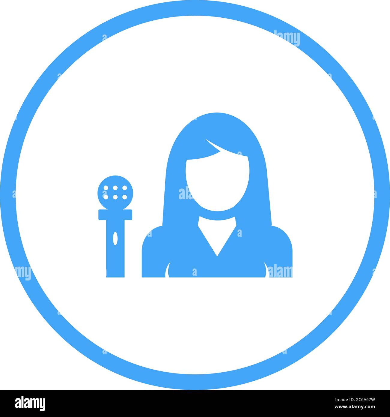 Unique Female Anchors Vector Glyph Icon Stock Vector Image & Art - Alamy