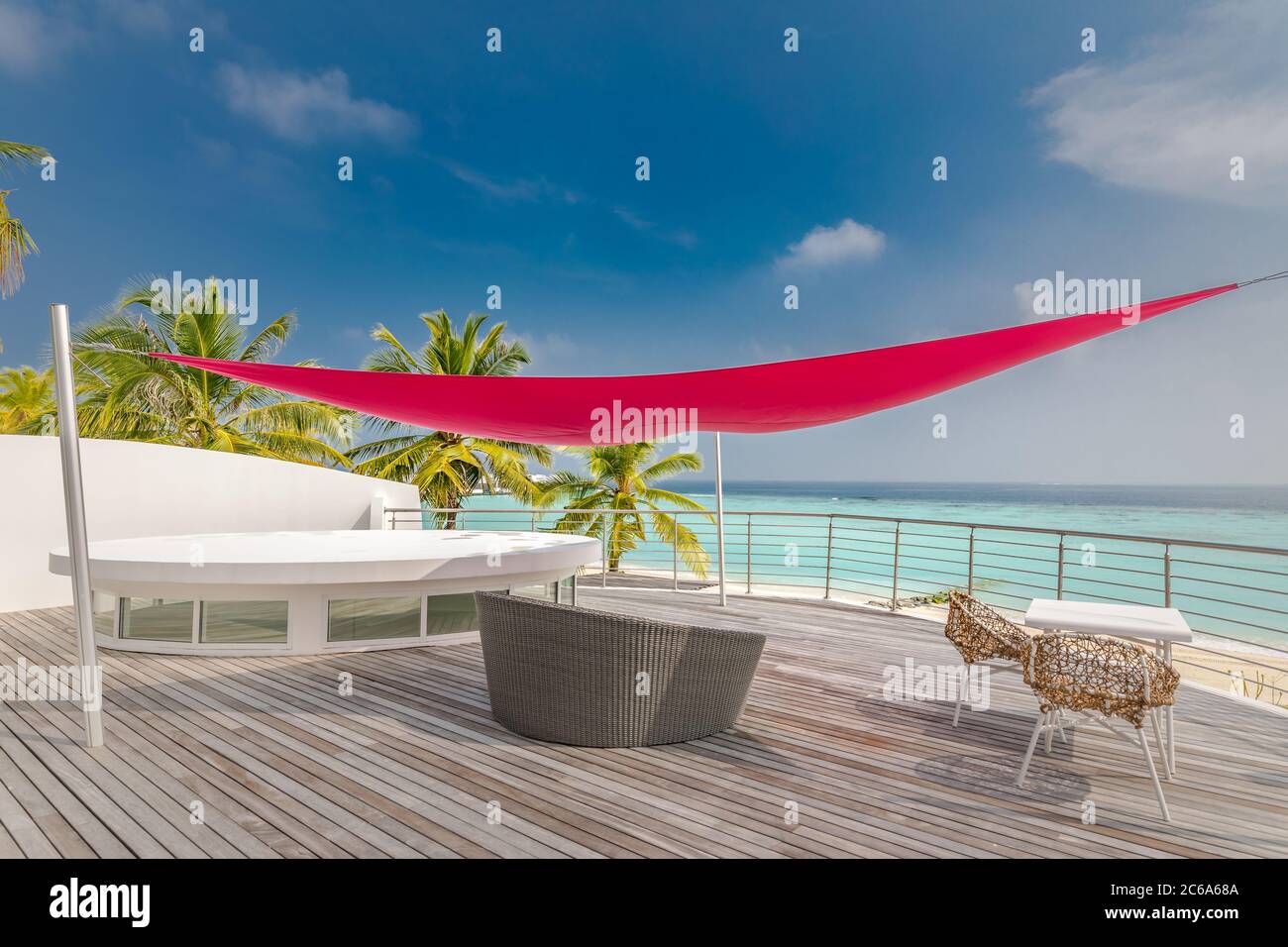 Balcony veranda sea ocean hi-res stock photography and images - Alamy
