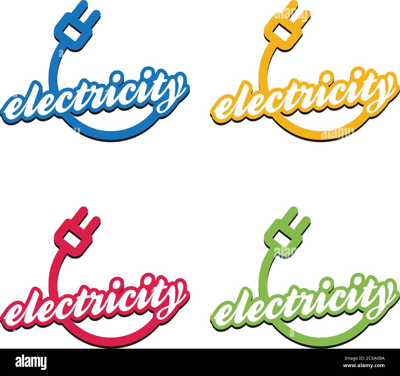 Electric logo vector in flat style Stock Vector Image & Art - Alamy