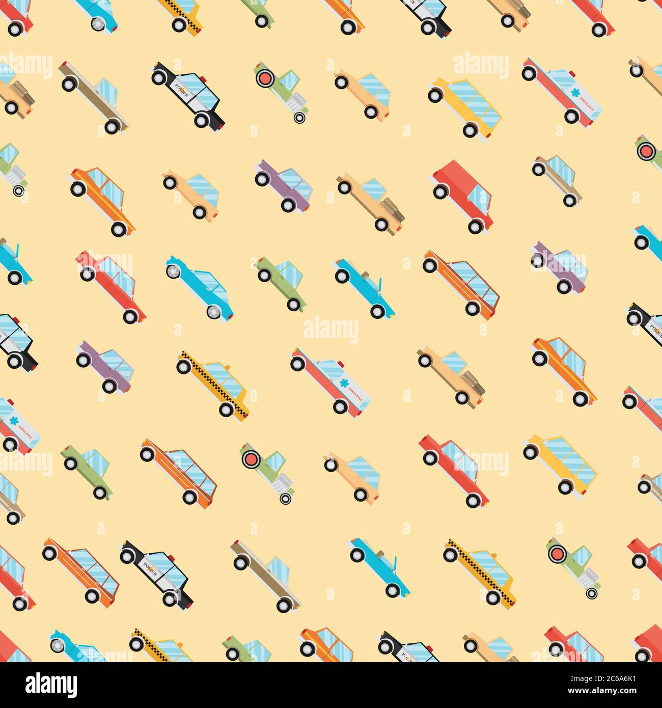 Seamless car pattern Stock Vector Image & Art - Alamy