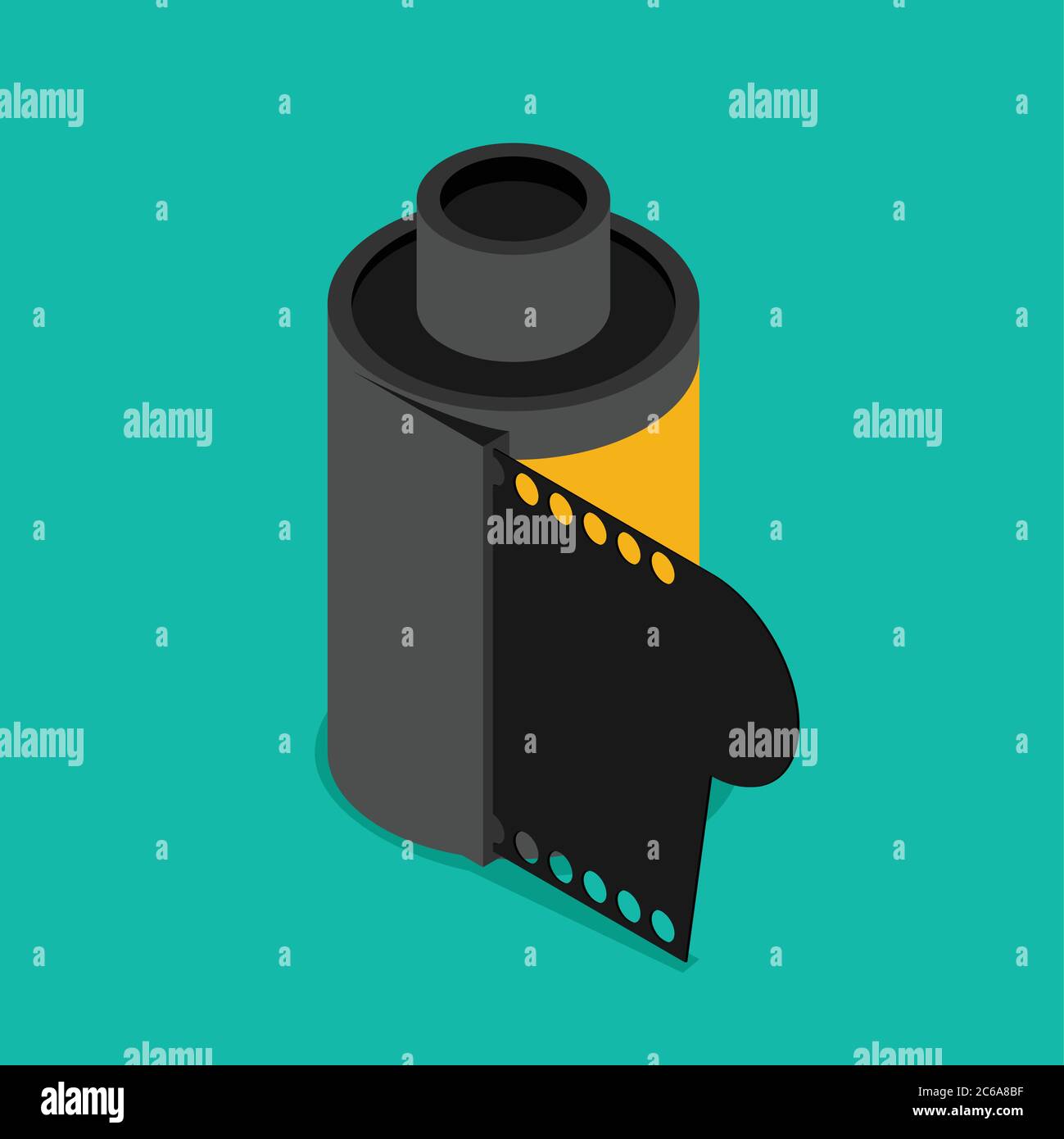 Photographic film icon. Flat design style modern vector illustration ...