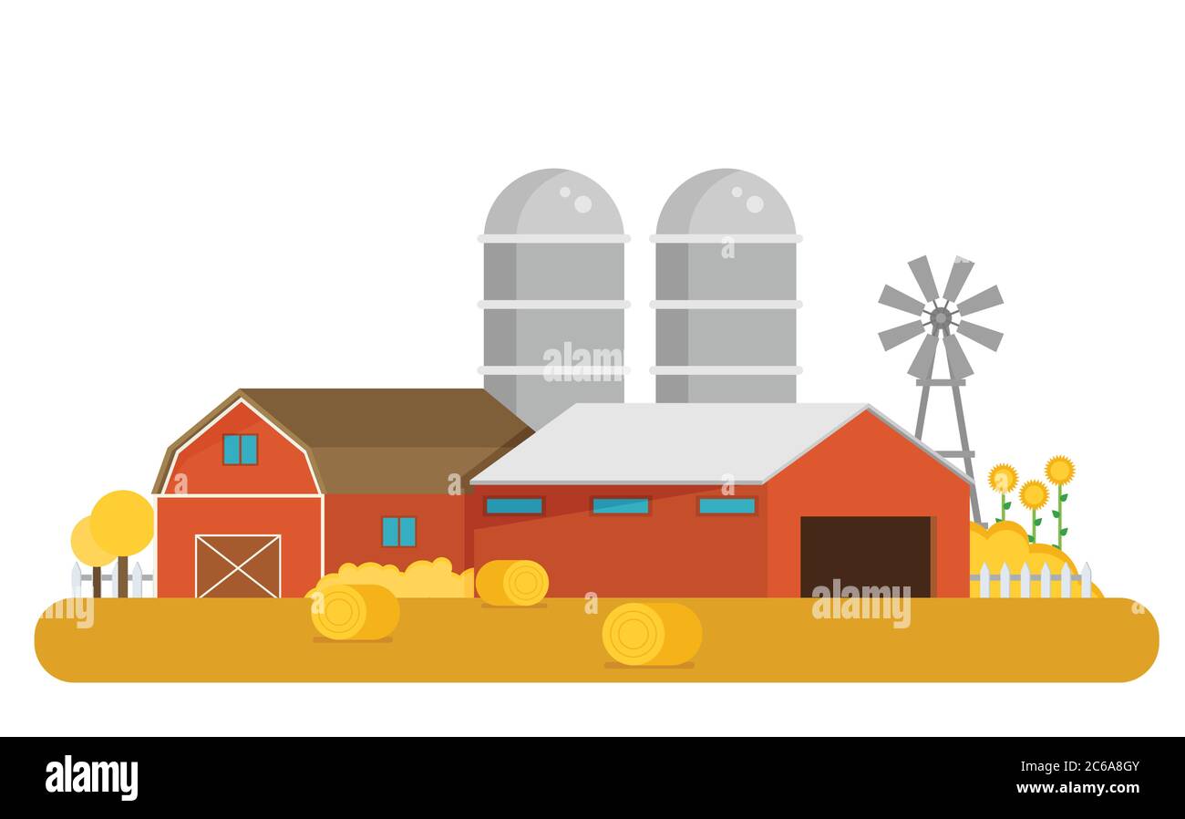 Farm flat vector element Stock Vector Image & Art - Alamy