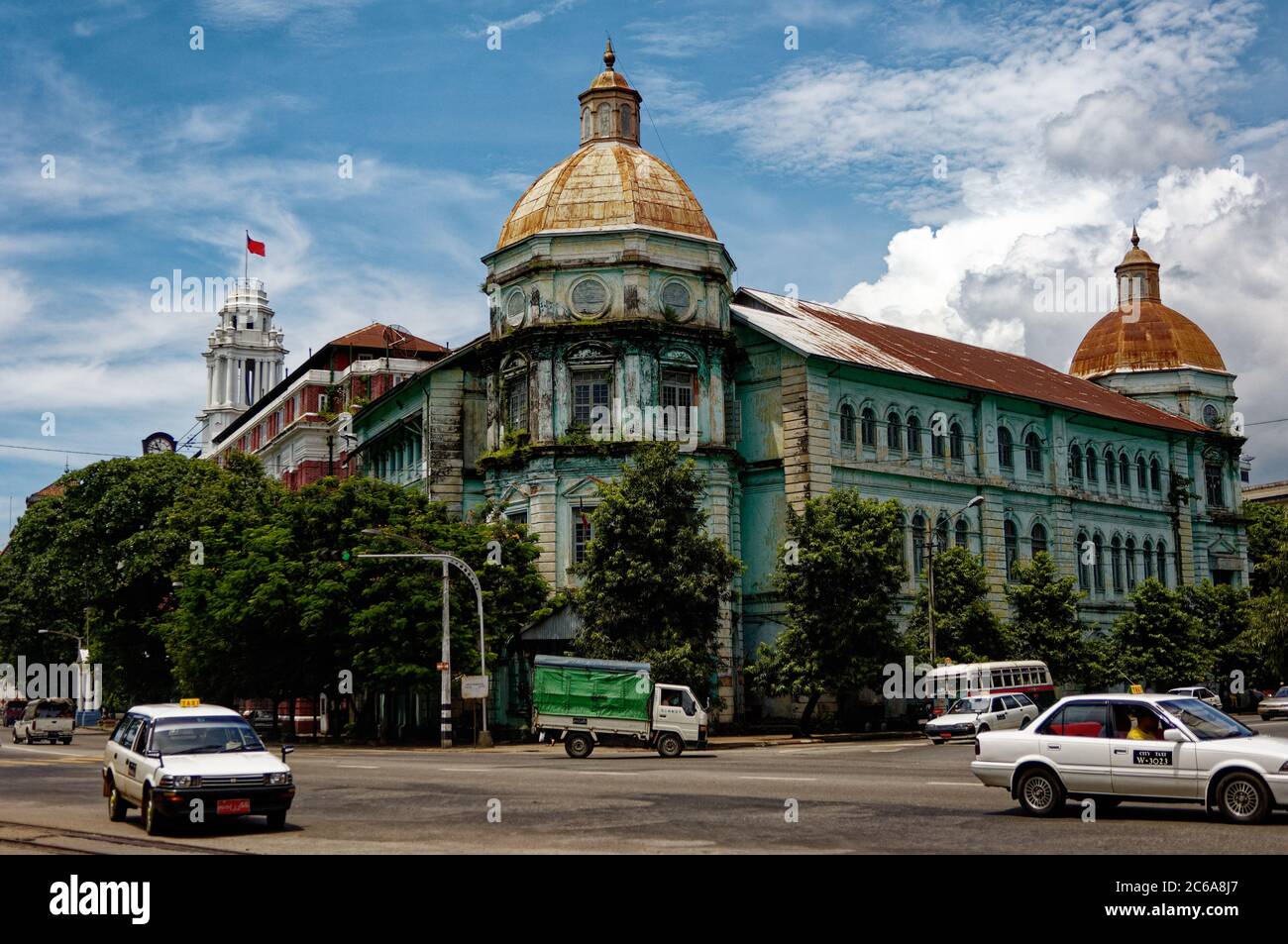 Accountant General Building in Yangon, Myanmar, colonial architecture ...