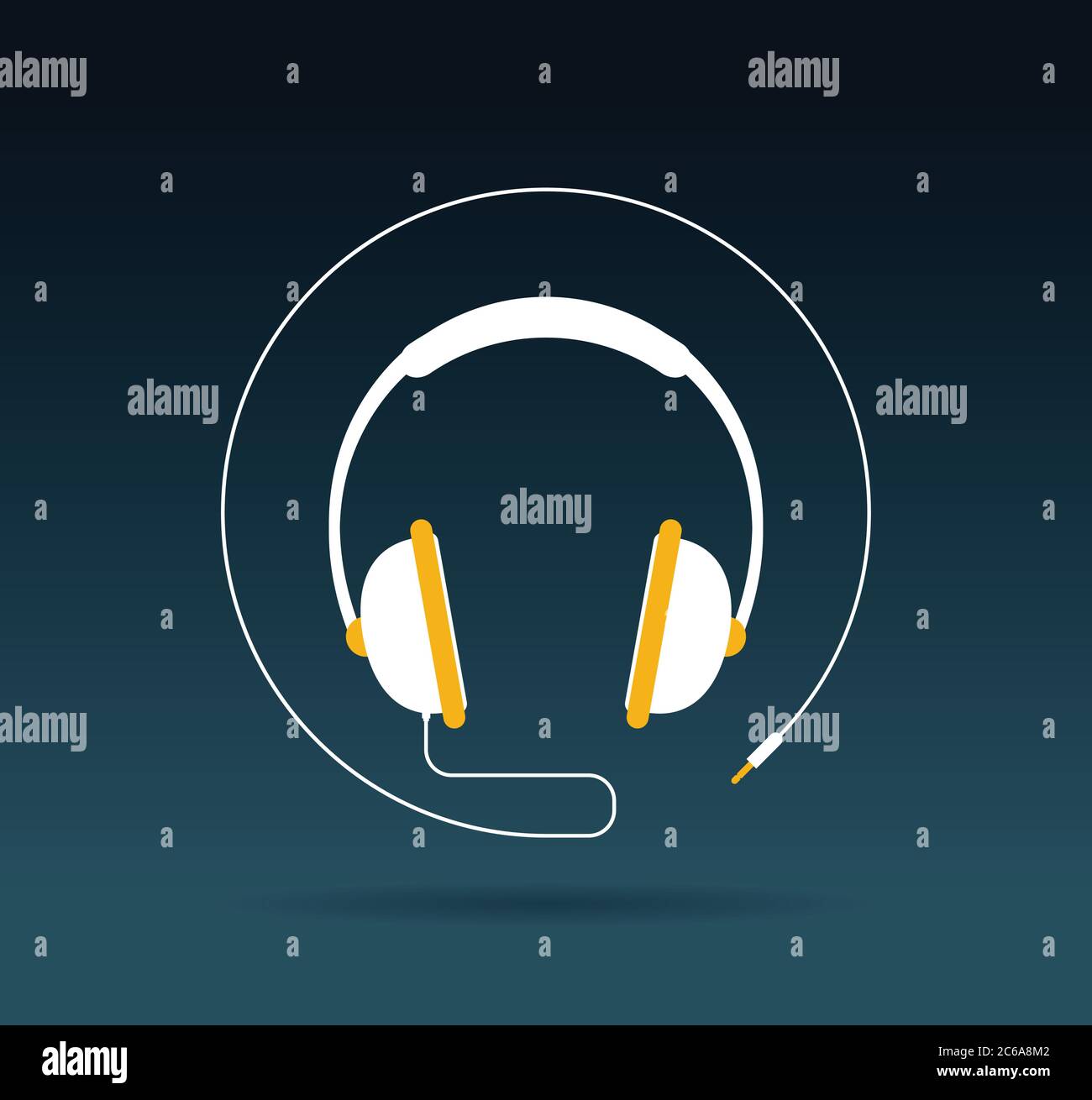 Audio headphone icon Stock Vector Image & Art - Alamy