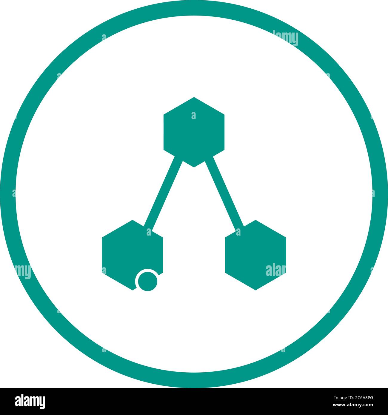 Unique Chemical Structure II Vector Glyph Icon Stock Vector Image & Art ...